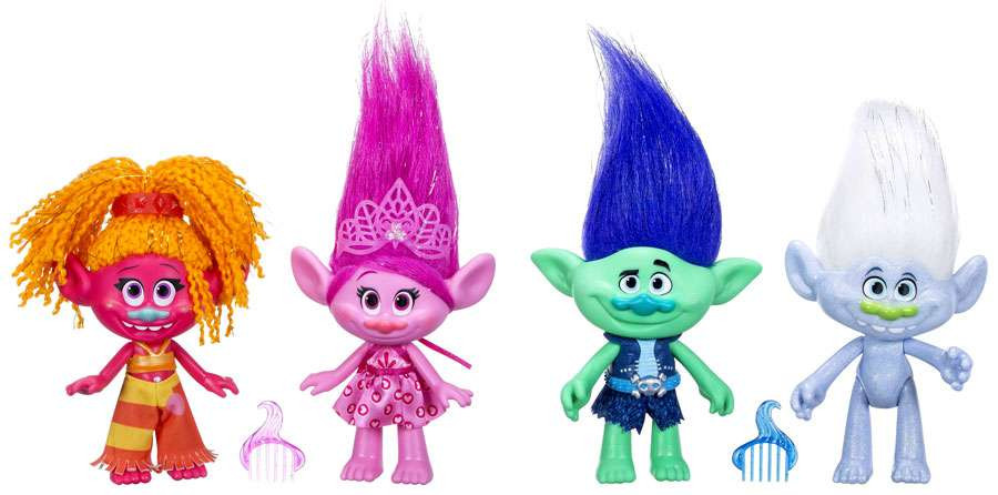 Trolls True Colors Collection Exclusive Figure 4-Pack Hasbro Toys - ToyWiz