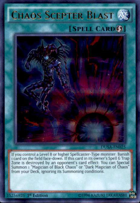YuGiOh Duelist Saga Single Card Ultra Rare Chaos Scepter Blast DUSA ...