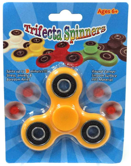 Trifecta Spinners Yellow Spinner - ToyWiz