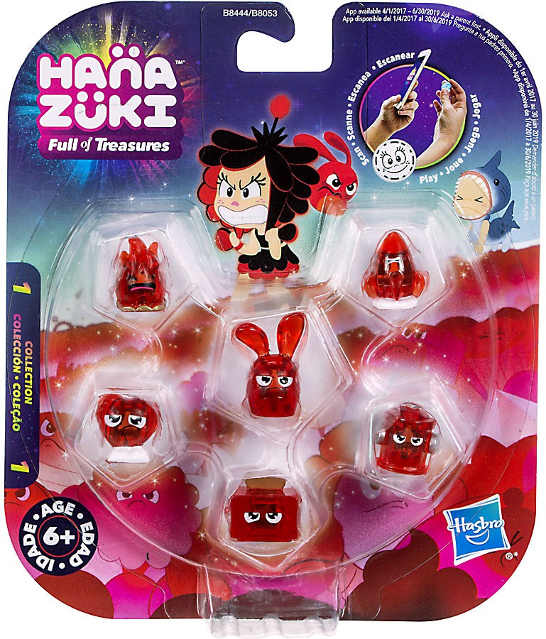 Hanazuki Full of Treasures Series 1 Red Feisty 6-Pack Hasbro Toys - ToyWiz