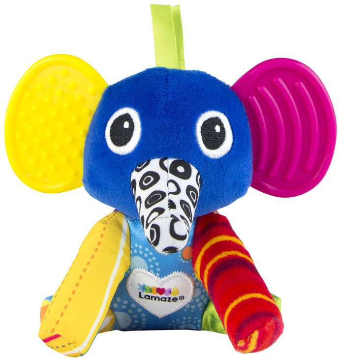Lamaze Om Mini Ellie Teether Plush Tomy - ToyWiz