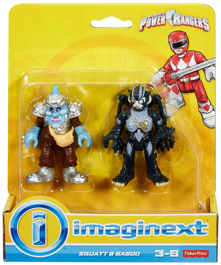 Fisher Price Power Rangers Imaginext Mighty Morphin Squatt Baboo Mini ...