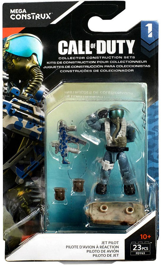 Call of Duty Mega Construx Specialists Series 1 Jet Pilot Mini Figure ...