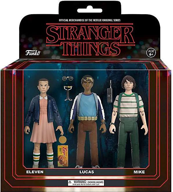 Funko Stranger Things Lucas, Mike Eleven 3.75 Action Figure 3-Pack - ToyWiz