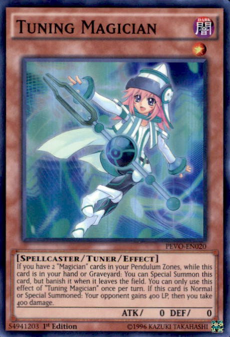 YuGiOh Pendulum Evolution Single Card Super Rare Tuning Magician PEVO ...