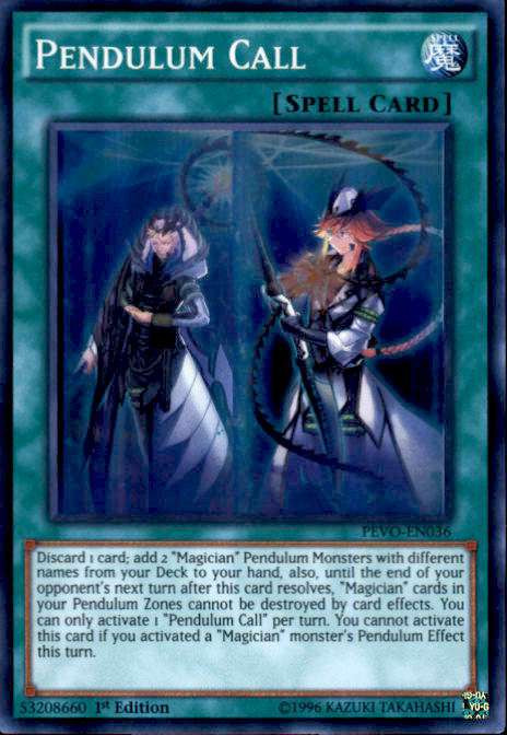 YuGiOh Pendulum Evolution Single Card Super Rare Pendulum Call PEVO-EN036 - ToyWiz