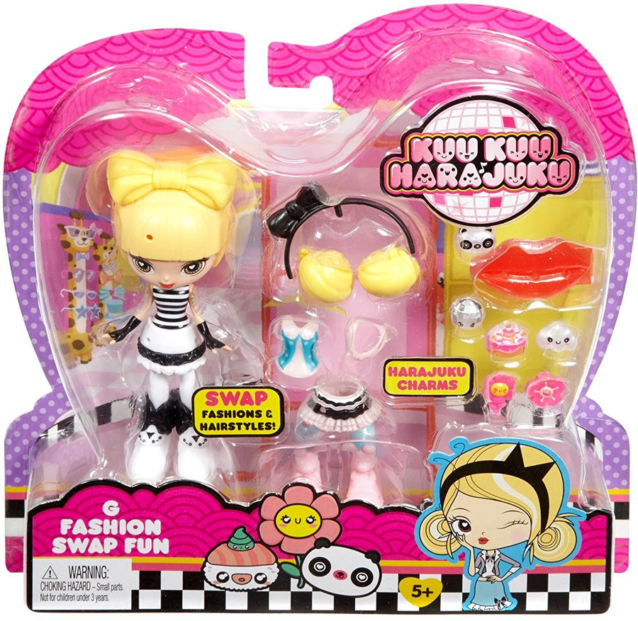 Kuu Kuu Harajuku Fashion Swap Fun G Doll Mattel - ToyWiz