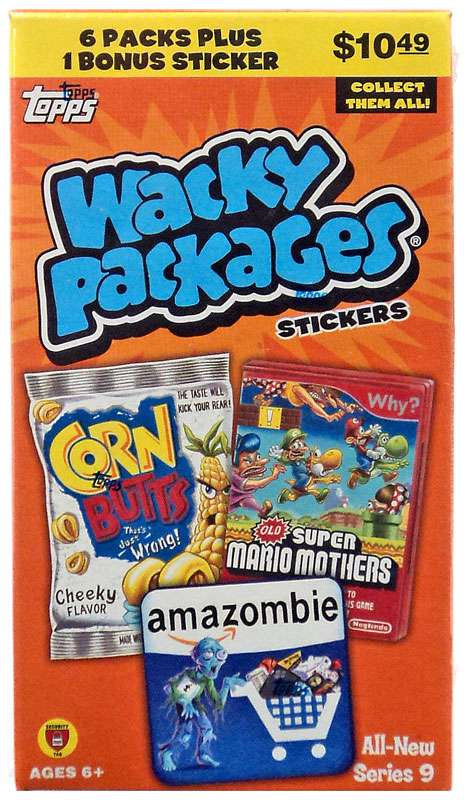 Wacky Packages Topps All-New Series 9 Trading Card Sticker BLASTER Box ...