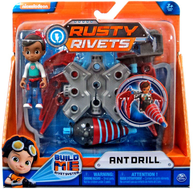 Nickelodeon Rusty Rivets Build Me Rivet System Ant Drill Figure Set ...
