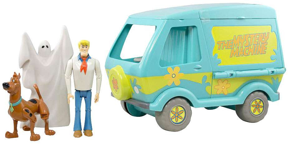Scooby Doo Mystery Machine Playset Fred, Scooby Ghost Action Figures ...