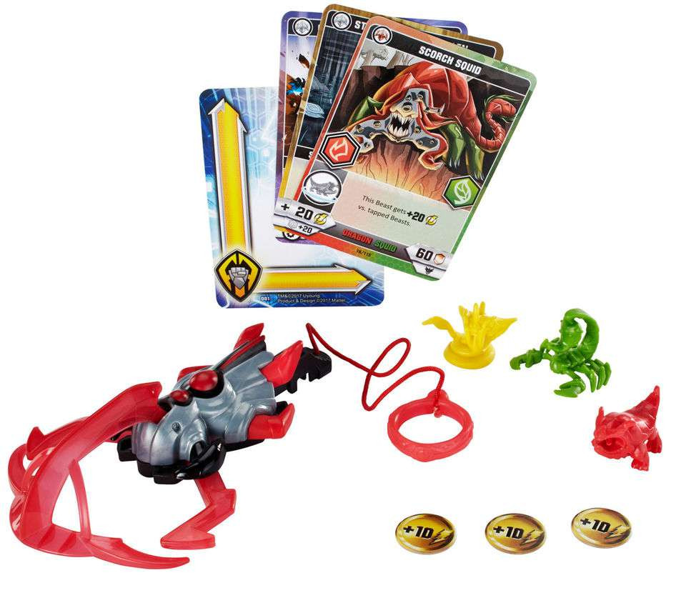 Battleclaw Dark Flame Battleclaw Starter Pack Red Mattel - ToyWiz