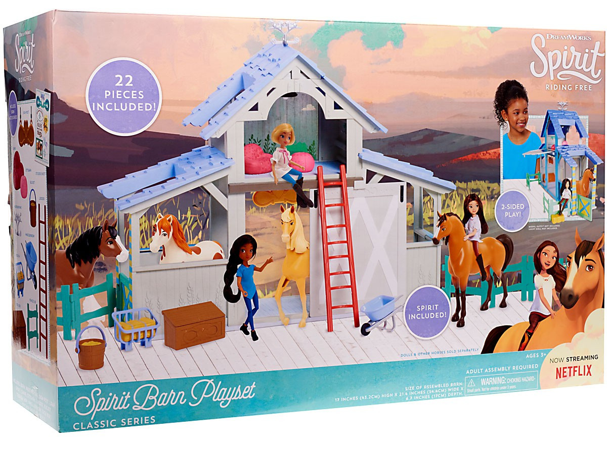 Spirit Riding Free Classic Series Spirit Barn Playset Just Play - ToyWiz