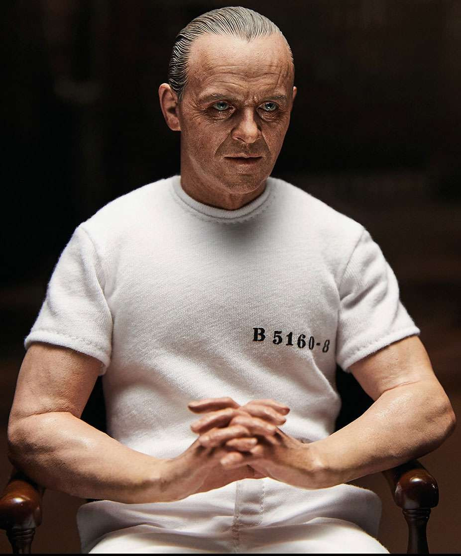 Silence of the Lambs Hannibal Lecter 16 Collectible Figure White Prison ...
