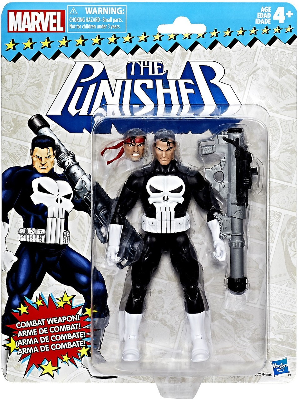 Marvel Marvel Legends Vintage Retro Series 1 The Punisher Action Figure Hasbro Toys - ToyWiz