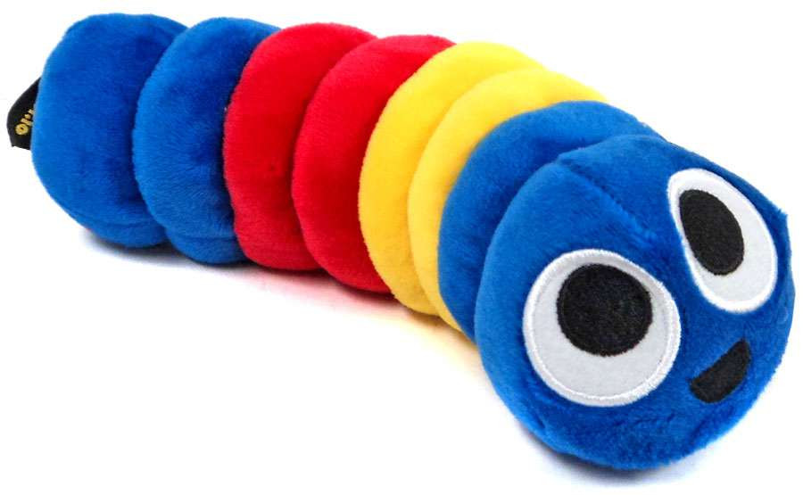 Slither.io Blue, Yellow Red 8 Plush Bonkers Toy Co. - ToyWiz