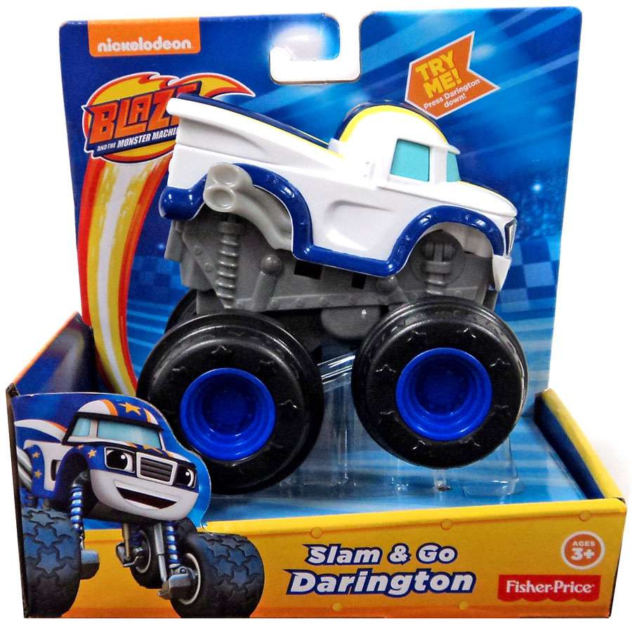 Fisher Price Blaze the Monster Machines Slam Go Darington Vehicle - ToyWiz