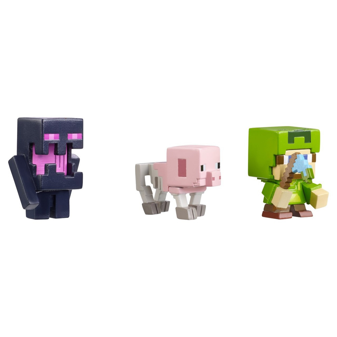 Minecraft Spooky Halloween Series 9 Steve with Hoodie, Skeleton Pig ...