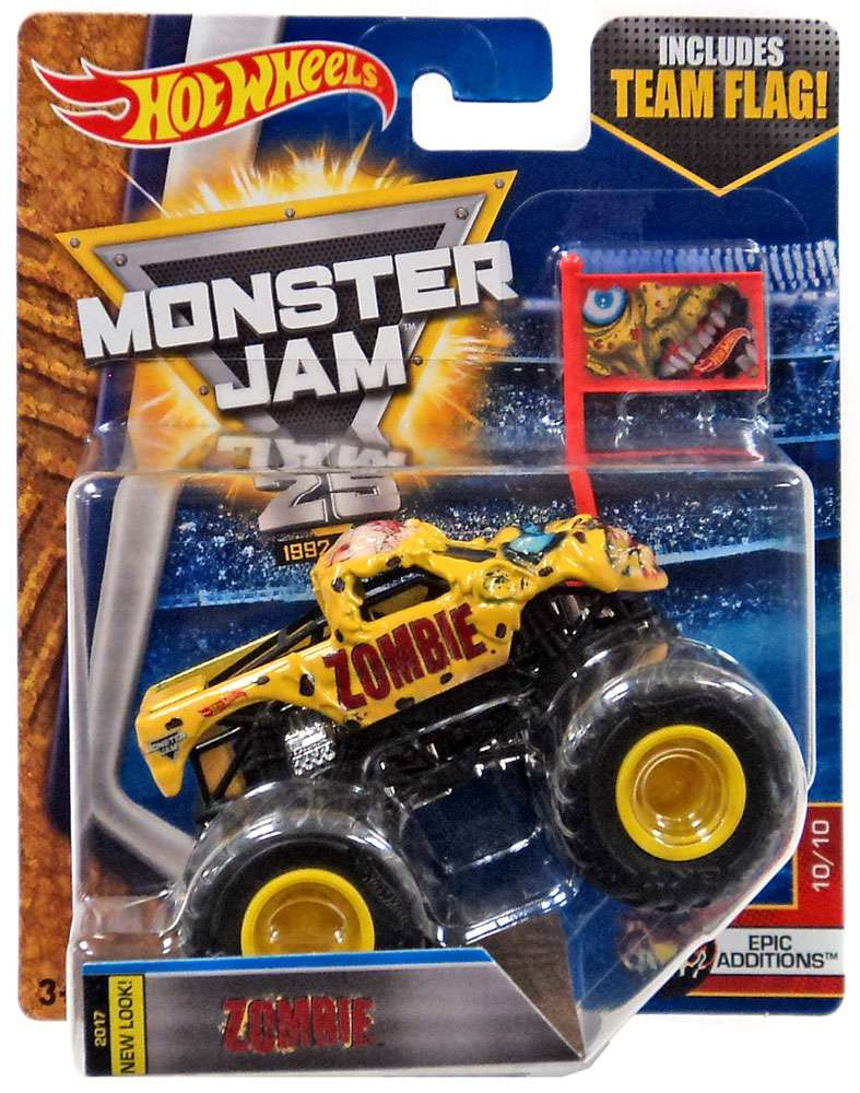 Hot Wheels Monster Jam 25 Zombie 164 Diecast Car 1010 Epic Additions ...