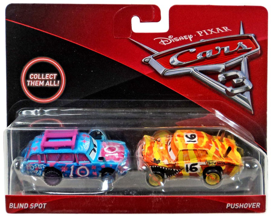 Disney Pixar Cars Cars 3 Blind Spot Pushover 155 Diecast 2-Pack Mattel ...