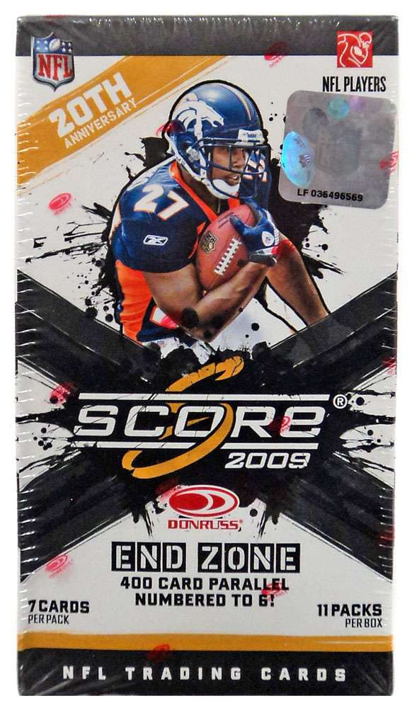 NFL Panini Score 2009 Trading Card BLASTER Box - ToyWiz