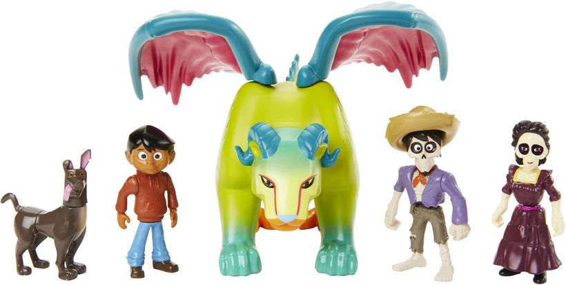 Disney Pixar Coco Skullectables Land of the Dead Mini Figure 5-Pack Set ...
