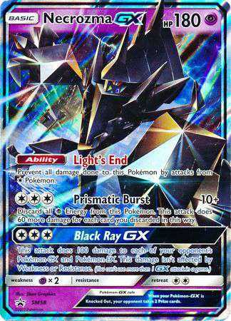 Pokemon Sun Moon Promo Single Card Ultra Rare Necrozma GX SM58 - ToyWiz
