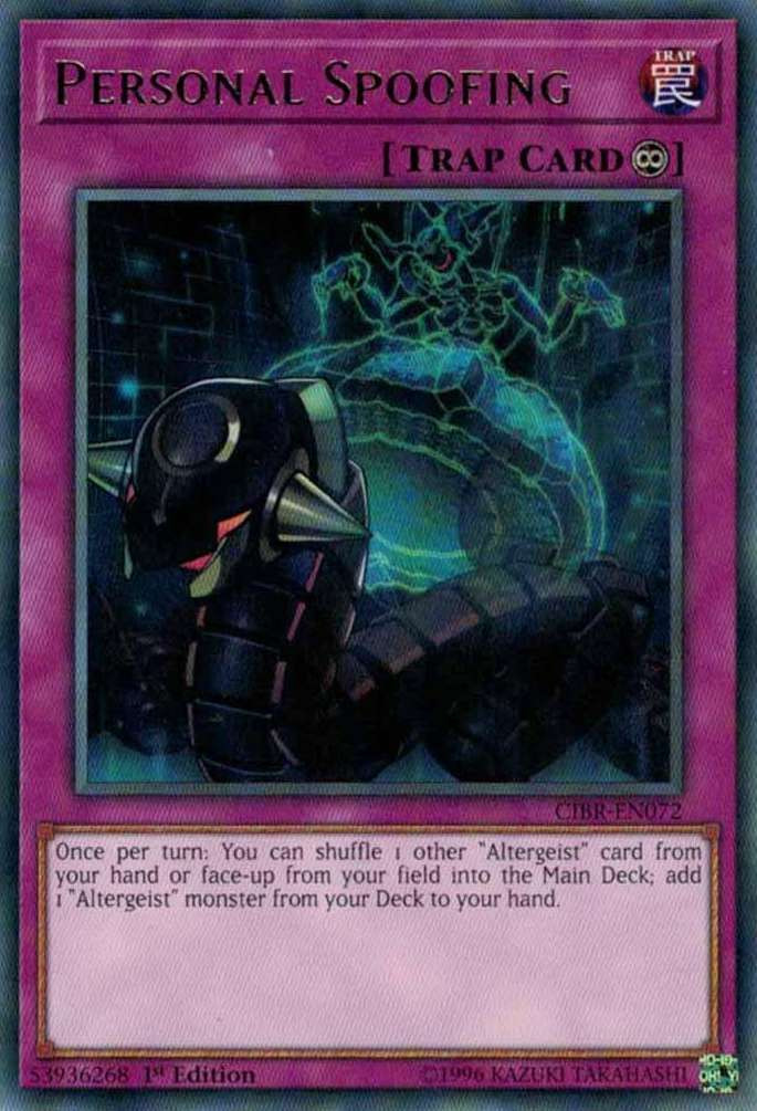 YuGiOh Circuit Break Single Card Rare Personal Spoofing CIBR-EN072 - ToyWiz