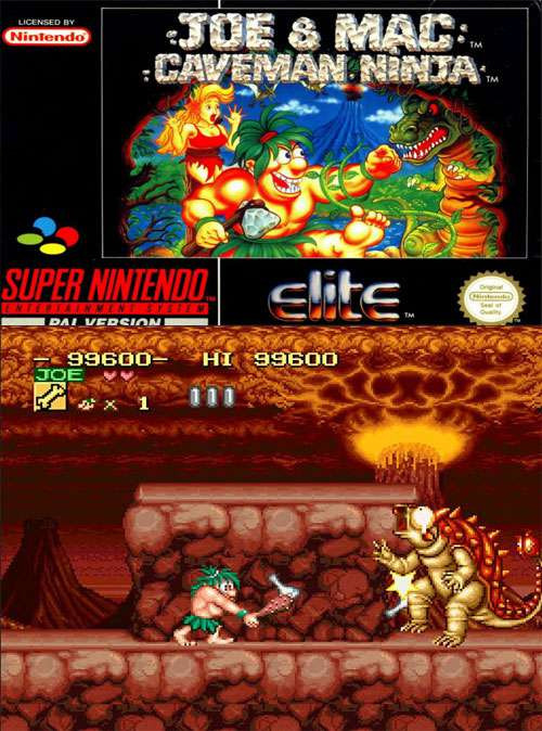 Data East SNES Data East Joe and Mac Collection Video Game Cartridge 3 ...