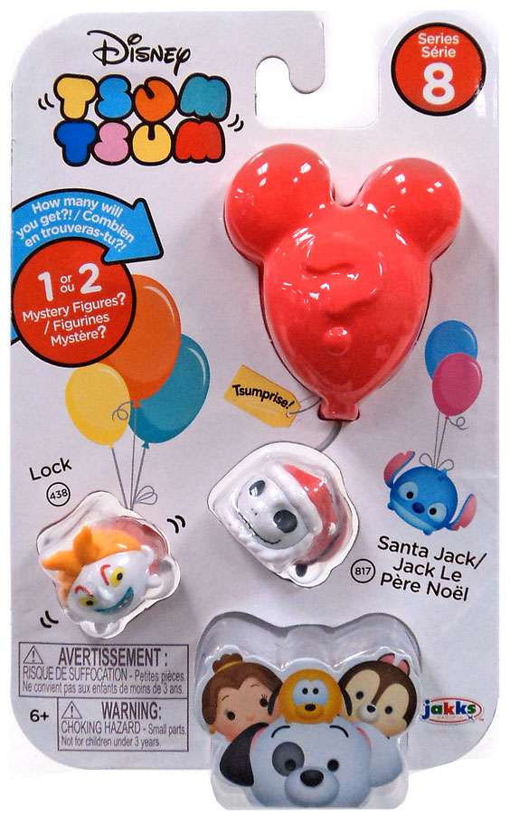 Disney Tsum Tsum Series 8 Lock Santa Jack 1 Minifigure 3-Pack 438 817 ...