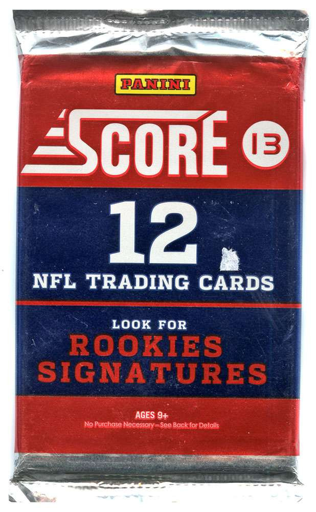 NFL Panini 2013 Score Football Trading Card Pack 12 Cards - ToyWiz