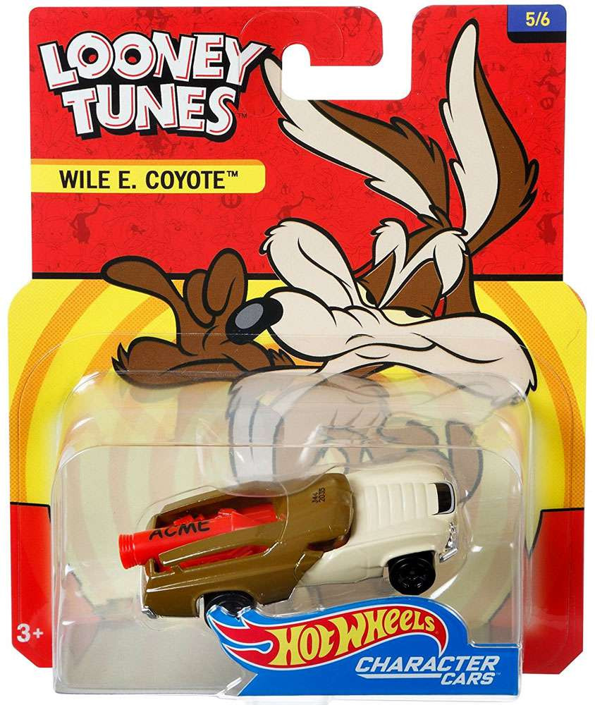 Hot Wheels Looney Tunes Character Cars Wile E. Coyote 164 Die-Cast Car ...