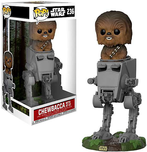 Funko Star Wars The Last Jedi POP Star Wars Chewbacca In AT ST Deluxe Funko Star Wars The Last Jedi POP Star Wars Chewbacca In AT ST Deluxe