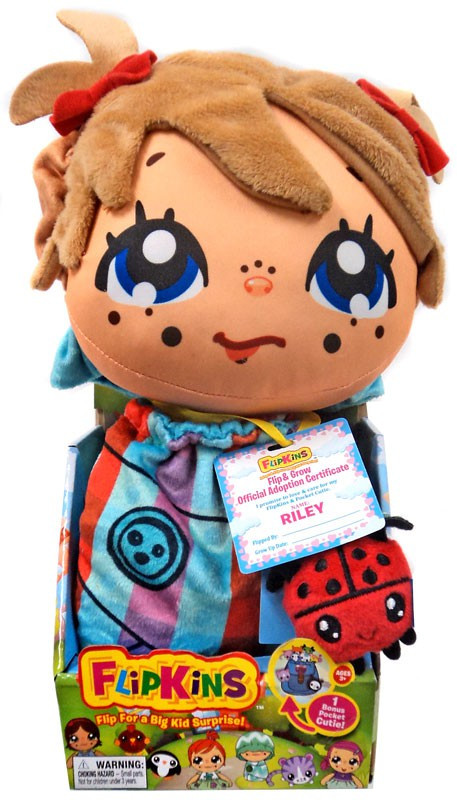 Flipkins Pocket Cuties Riley 8 Plush Doll Jay at Play - ToyWiz