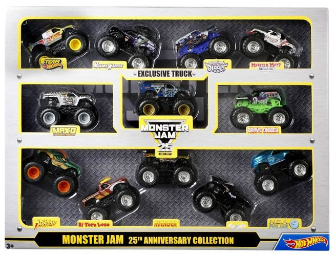 Hot Wheels Monster Jam 25 Anniversary Collection 164 Diecast Car 12 ...
