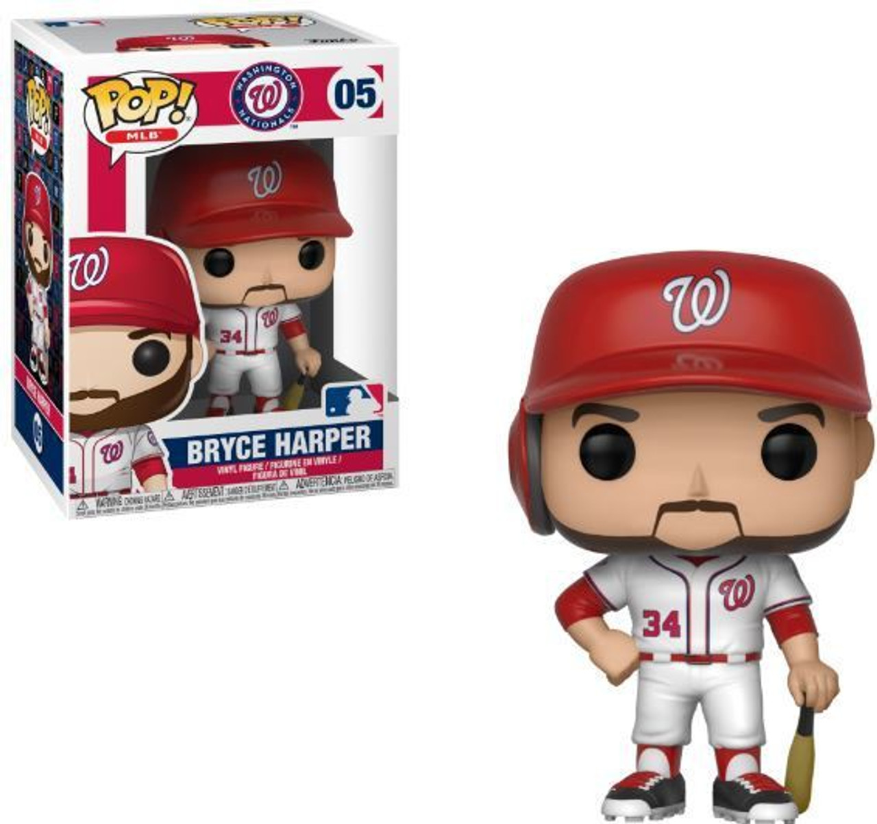 Funko Mlb Washington Nationals Pop Sports Baseball Bryce Harper Vinyl