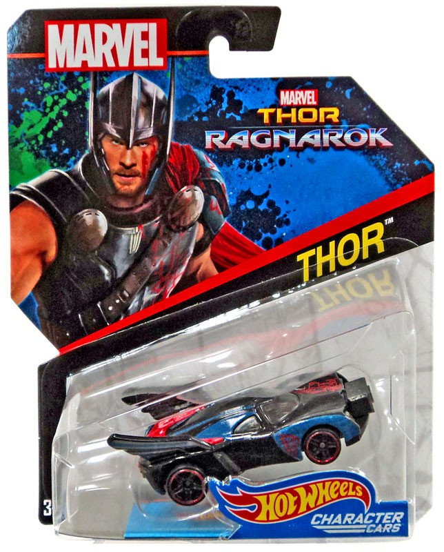 Hot Wheels Thor Ragnarok Character Cars Thor Die-Cast Car Mattel Toys ...