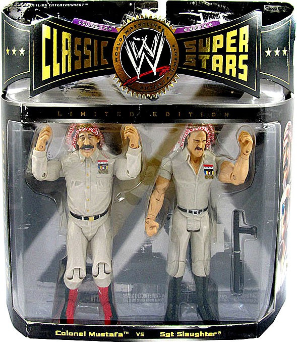 WWE Wrestling Classic Superstars Series 4 Colonel Mustafa Sgt Slaughter ...