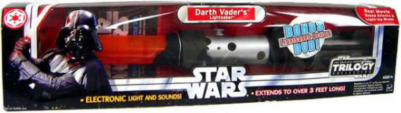 Star Wars Darth Vader Electronic Lightsaber Damaged Package Hasbro Toys ...