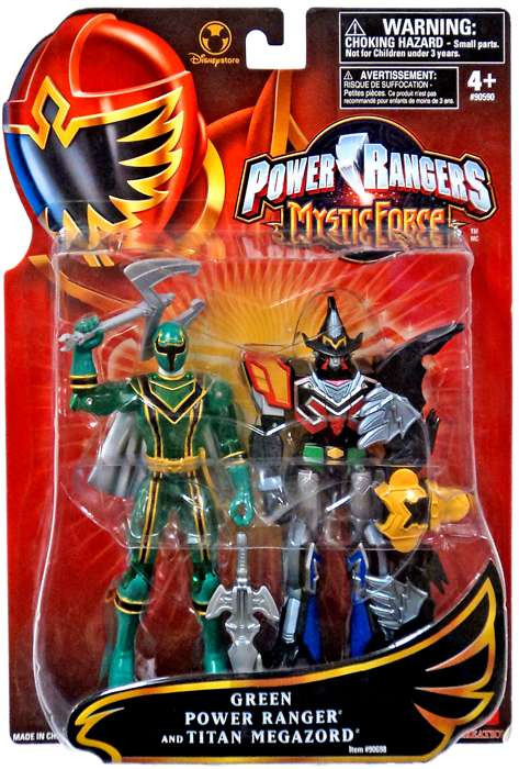 Power Rangers Mystic Force Green Power Ranger and Titan Megazord ...