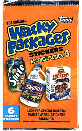 Wacky Packages Topps Series 3 Trading Card Sticker Pack - ToyWiz
