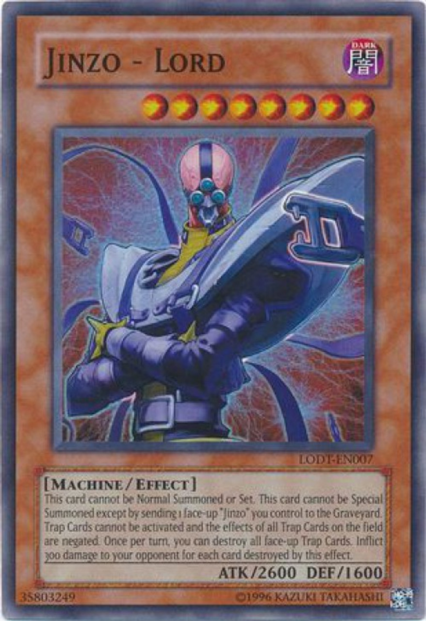 YuGiOh GX Light of Destruction Single Card Super Rare Jinzo - Lord LODT-EN007 - ToyWiz