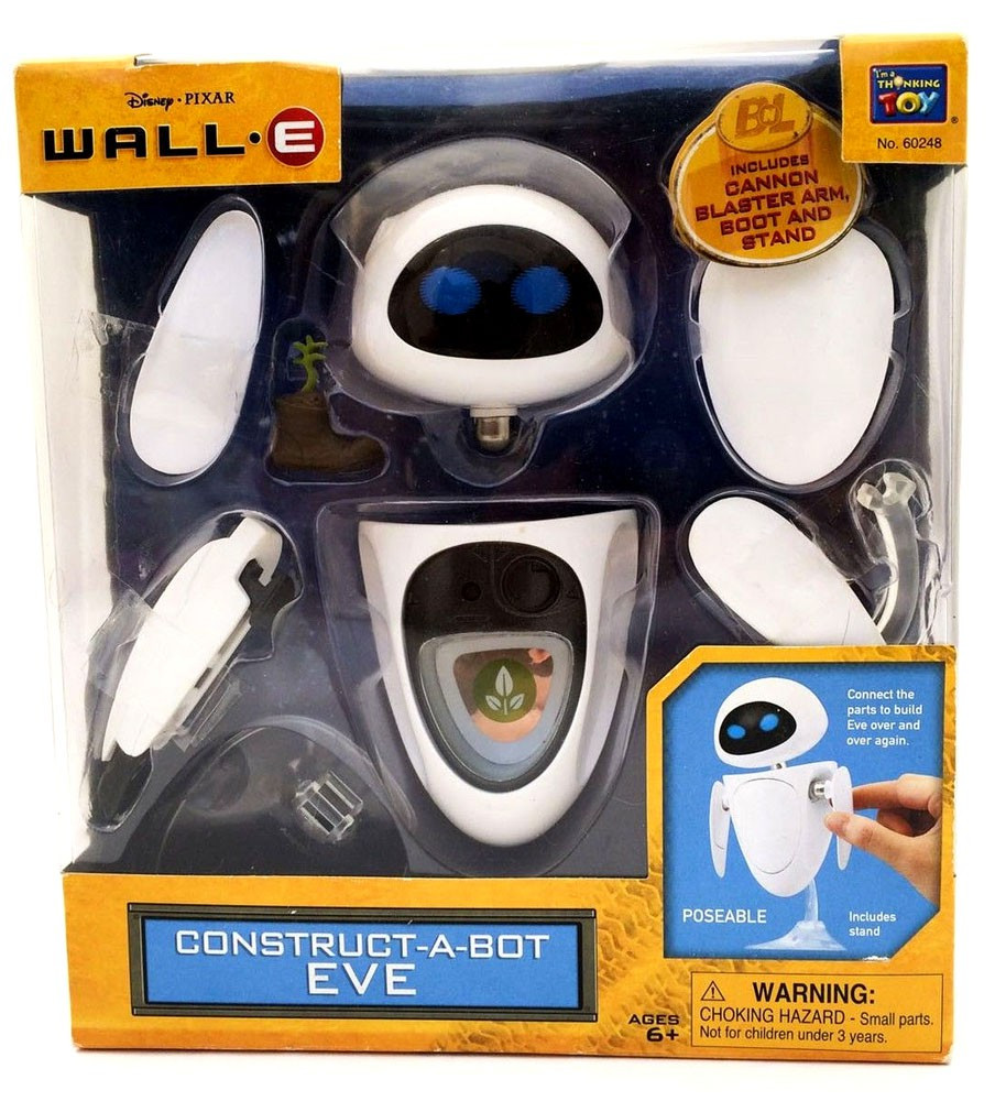 Disney Pixar Wall-E Construct-A-Bot Eve Think Way - ToyWiz
