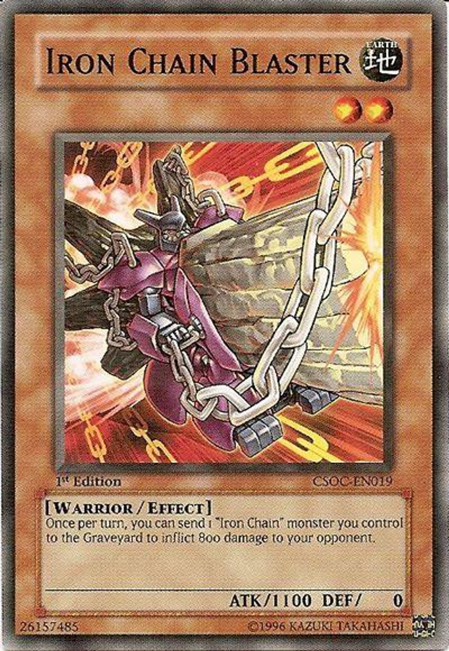 Yugioh Crossroads Of Chaos Single Card Common Iron Chain Blaster Csoc