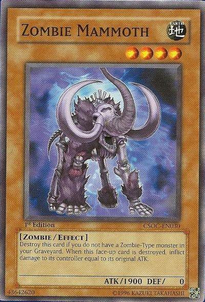 YuGiOh Crossroads of Chaos Single Card Common Zombie Mammoth CSOC-EN030 ...