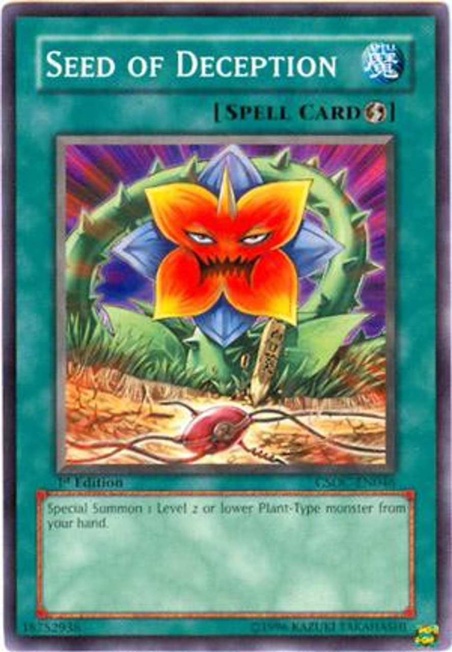 Yugioh Crossroads Of Chaos Single Card Common Seed Of Deception Csoc