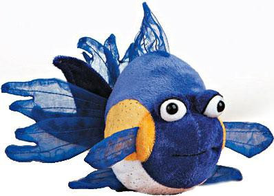 Webkinz Lil Kinz Purple Goldfish Plush Ganz - ToyWiz