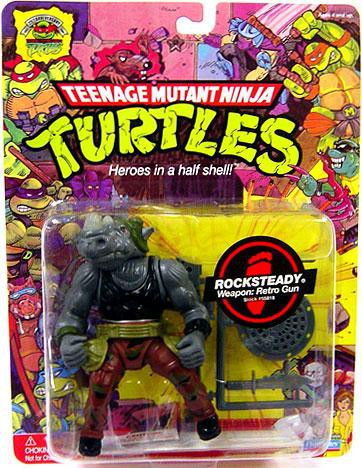 Teenage Mutant Ninja Turtles 1987 25th Anniversary Rocksteady 5 Action ...