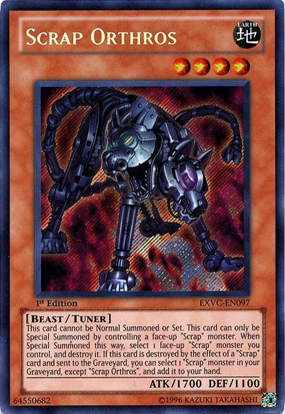 YuGiOh YuGiOh 5Ds Extreme Victory Single Card Secret Rare Scrap Orthros ...