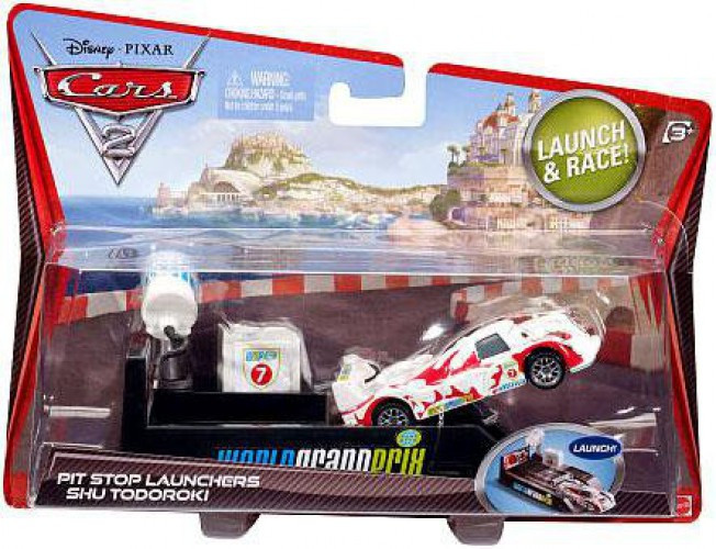 Disney Pixar Cars Cars 2 Pit Stop Launchers Shu Todoroki 155 Diecast ...