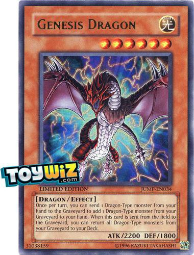 YuGiOh Shonen Jump Single Card Ultra Rare Genesis Dragon JUMP-EN034 ...